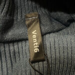 Venti6 | Sweaters | Venti 6 Blue Viscose Drapery Ribbed Turtleneck Long ...